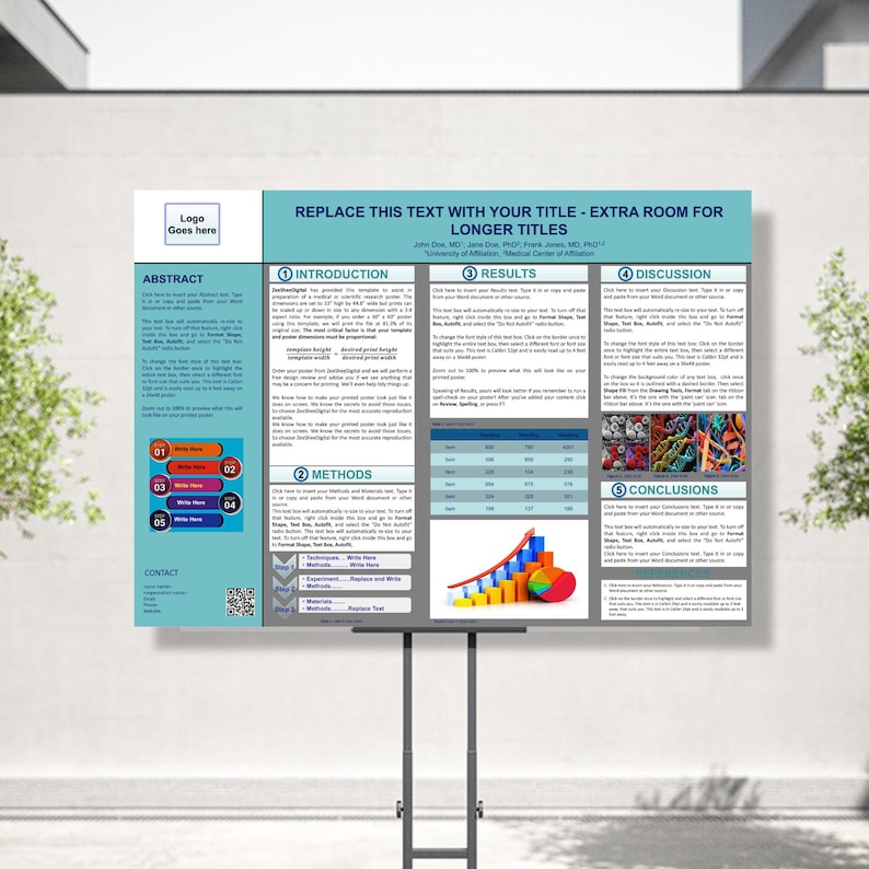 Scientific Conference Poster Template | Editable Powerpoint for ...