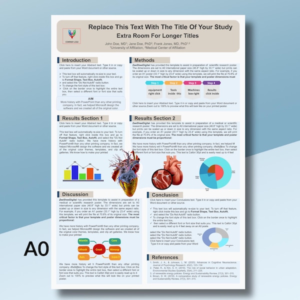 Scientific Research Poster Template - Etsy