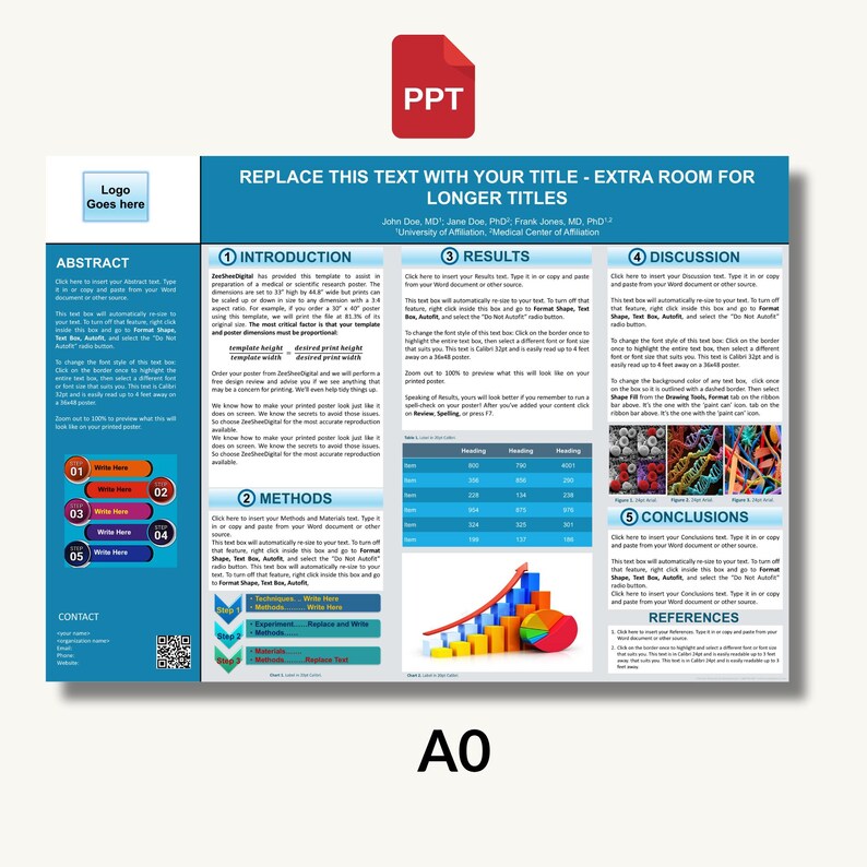 Research Poster Template A0 | Editable Powerpoint for Scientific ...