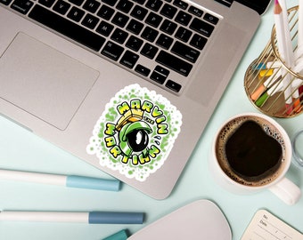 Marvin the Martian Sticker - Etsy