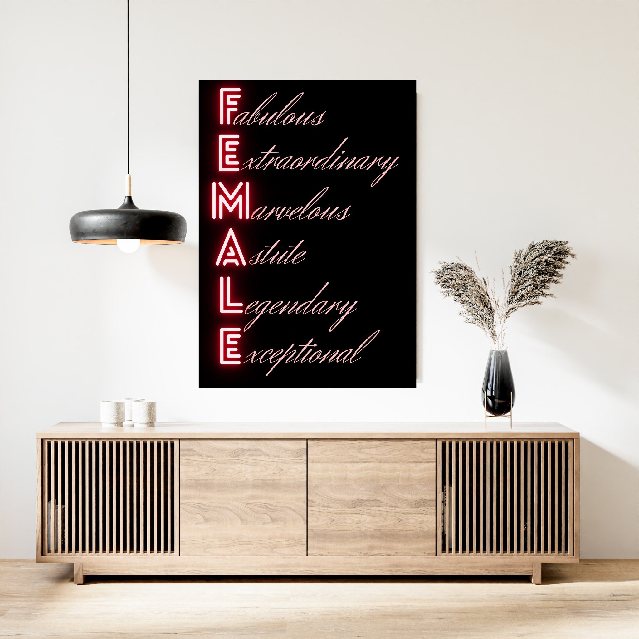Digital Poster / Image, Download Poster, Female, Neon Sign, Digital Art ...