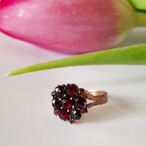 Granat ring - Etsy.de