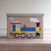 PERSONALIZED Choo Choo train Toy Box Storage Box, Bedroom Decor for ...