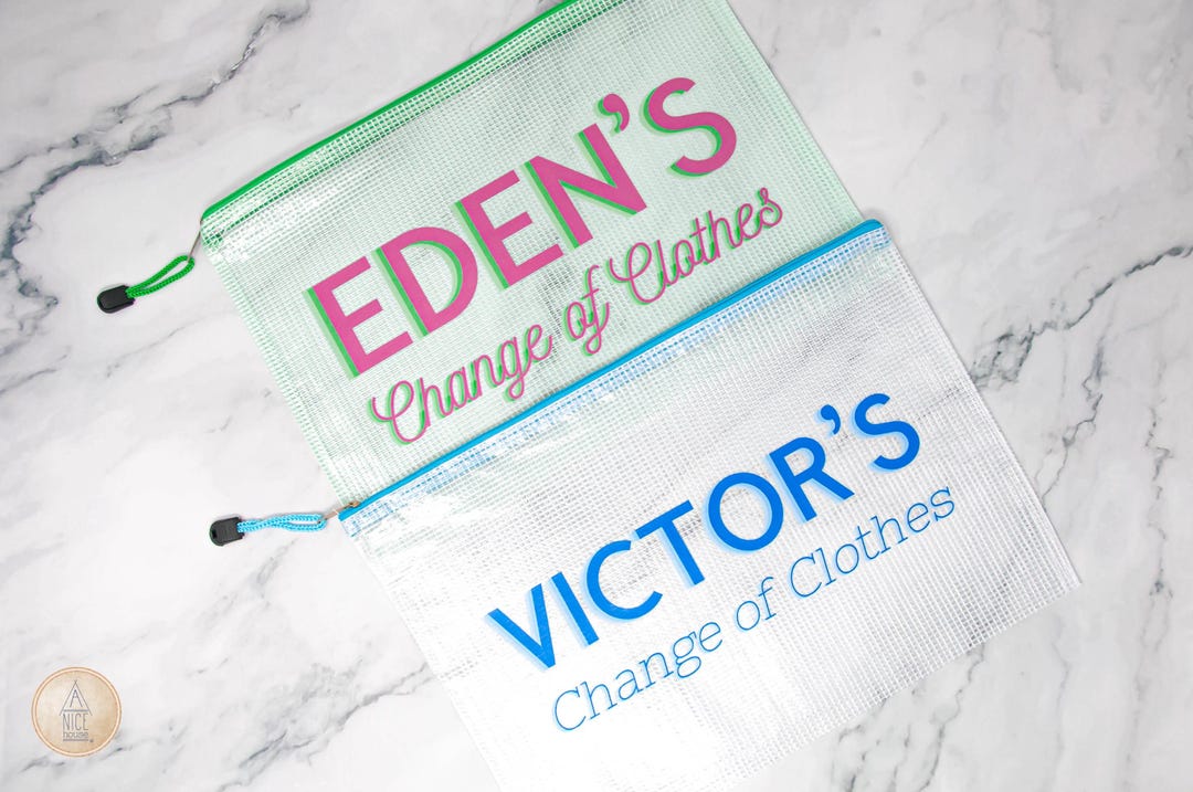 Two-liner Personalized Zipper Bag- Water-resistant Knick-knack Sack ...