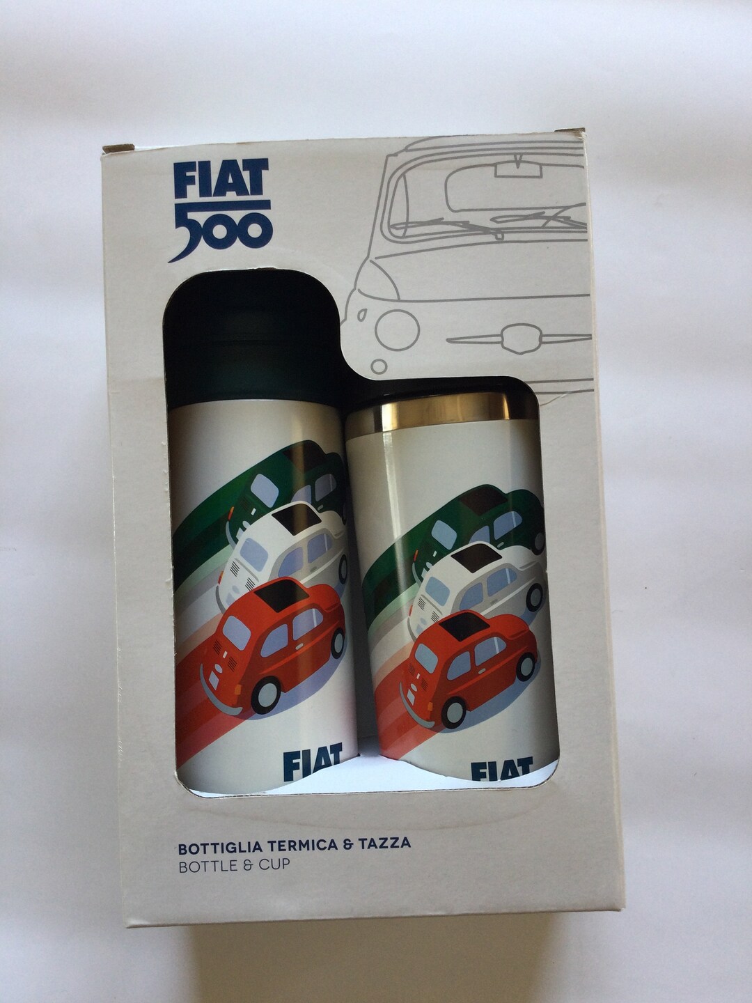 Fiat 500 Insulated Bottle and Mug - Etsy UK