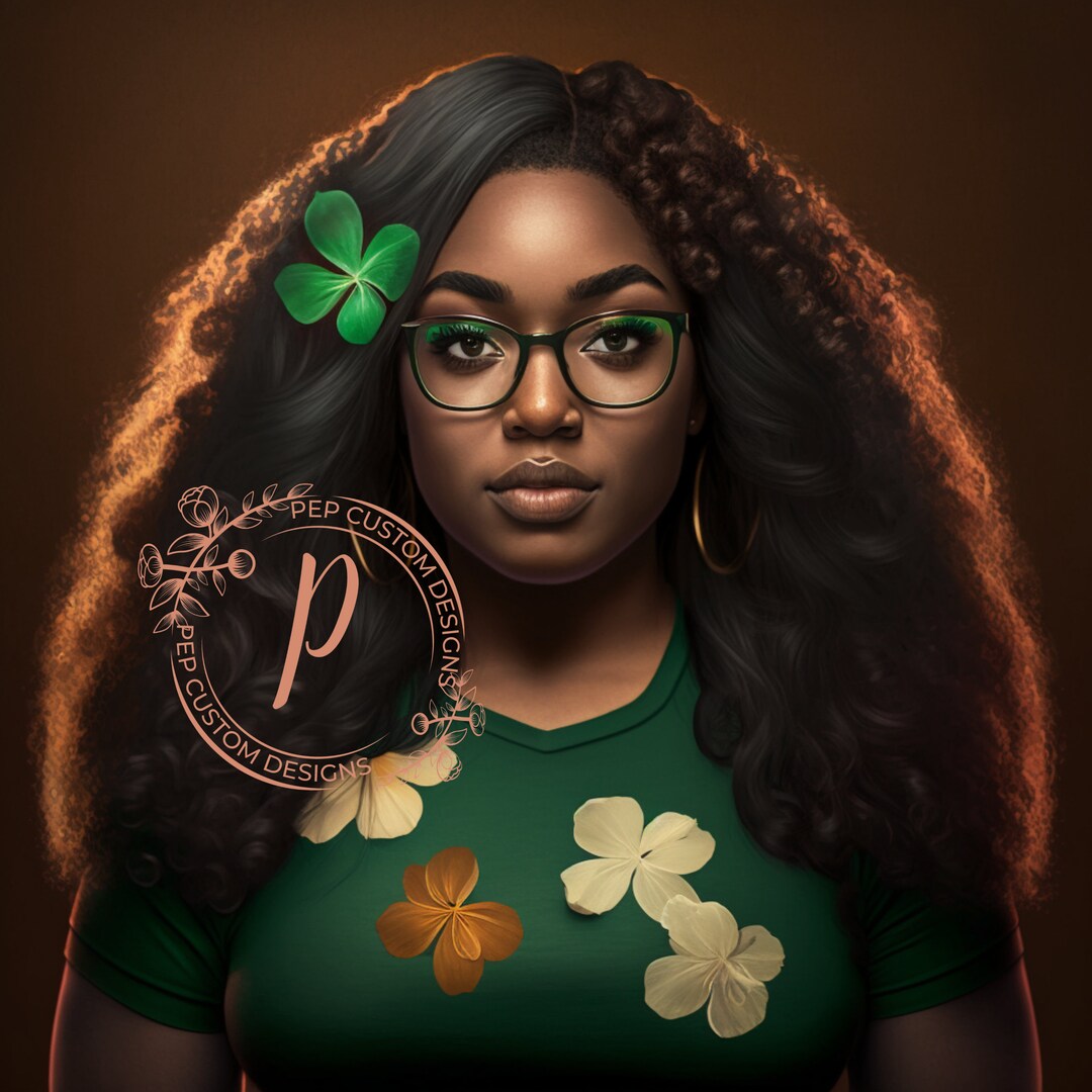 Digital Download African American Woman St. Patricks Day - Etsy