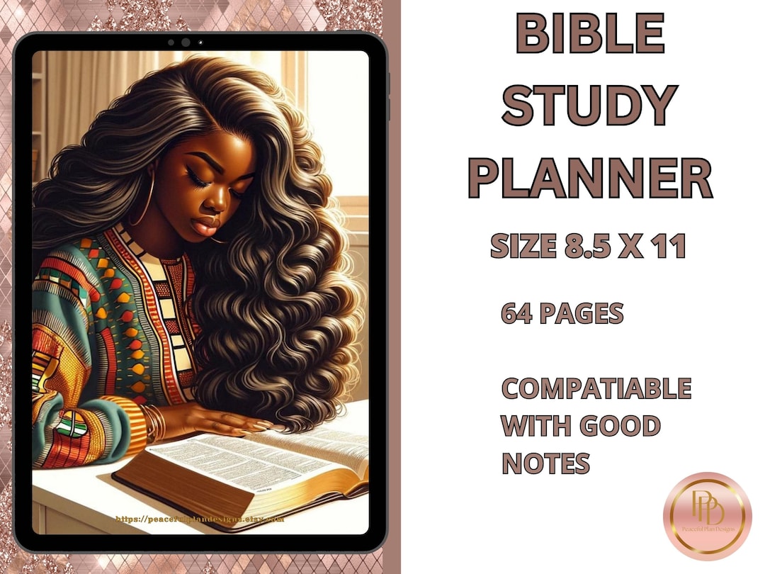 Bible Study Digital Planner for Goodnotes and PDF, 8.5 X 11 Hyperlink ...