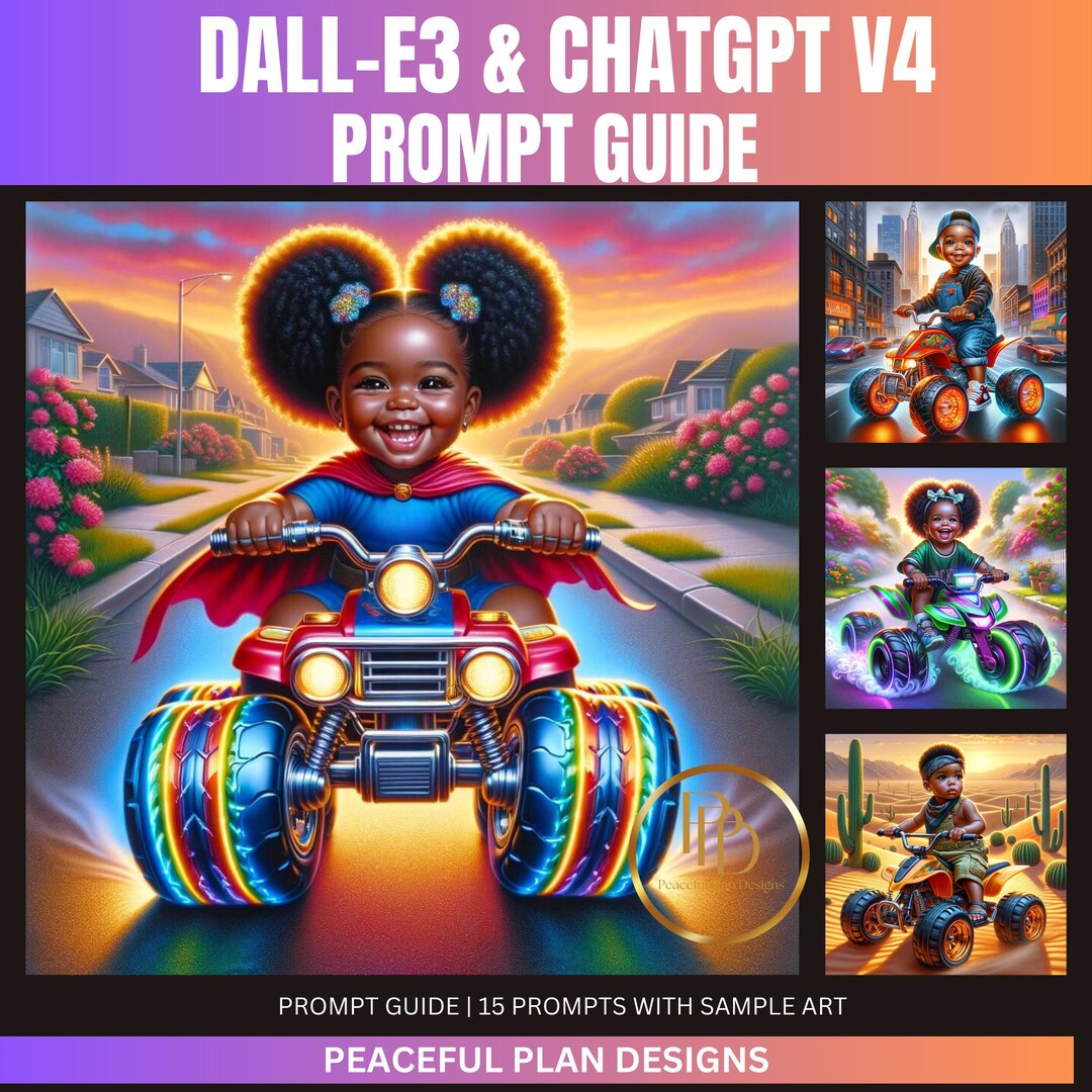 Chatgpt Dall-e3 4 Wheeler Prompt Guide PDF A.I Generated - Etsy