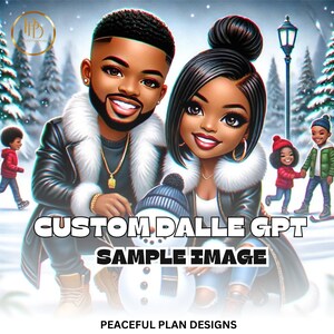 Custom DALL-E GPT Realistic Chibi Couple Creator Push Button Art Maker AI Art Creation Tool ...