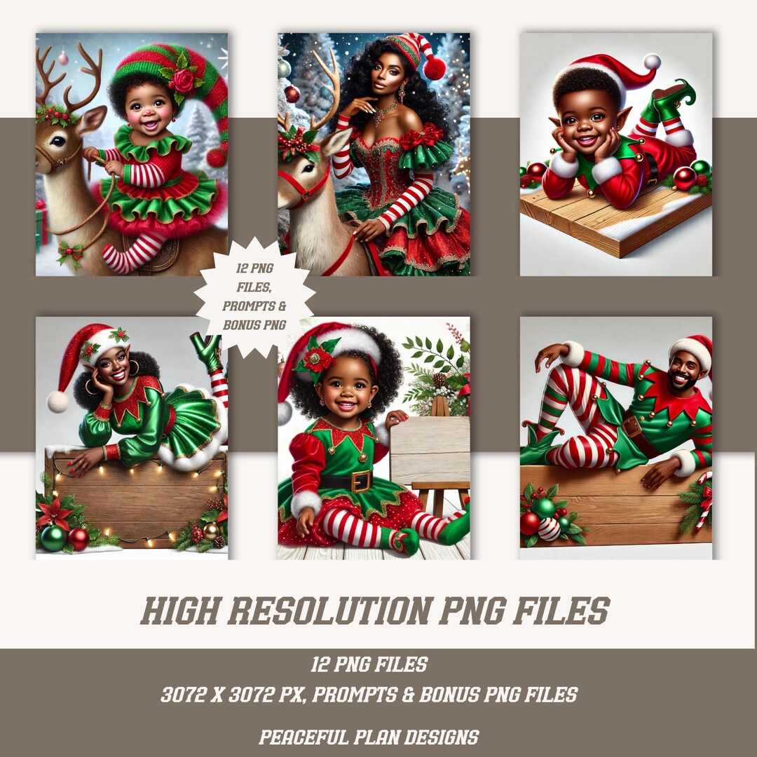 Digital Download the Christmas Elves Bundle Art With Prompts and Bonus ...