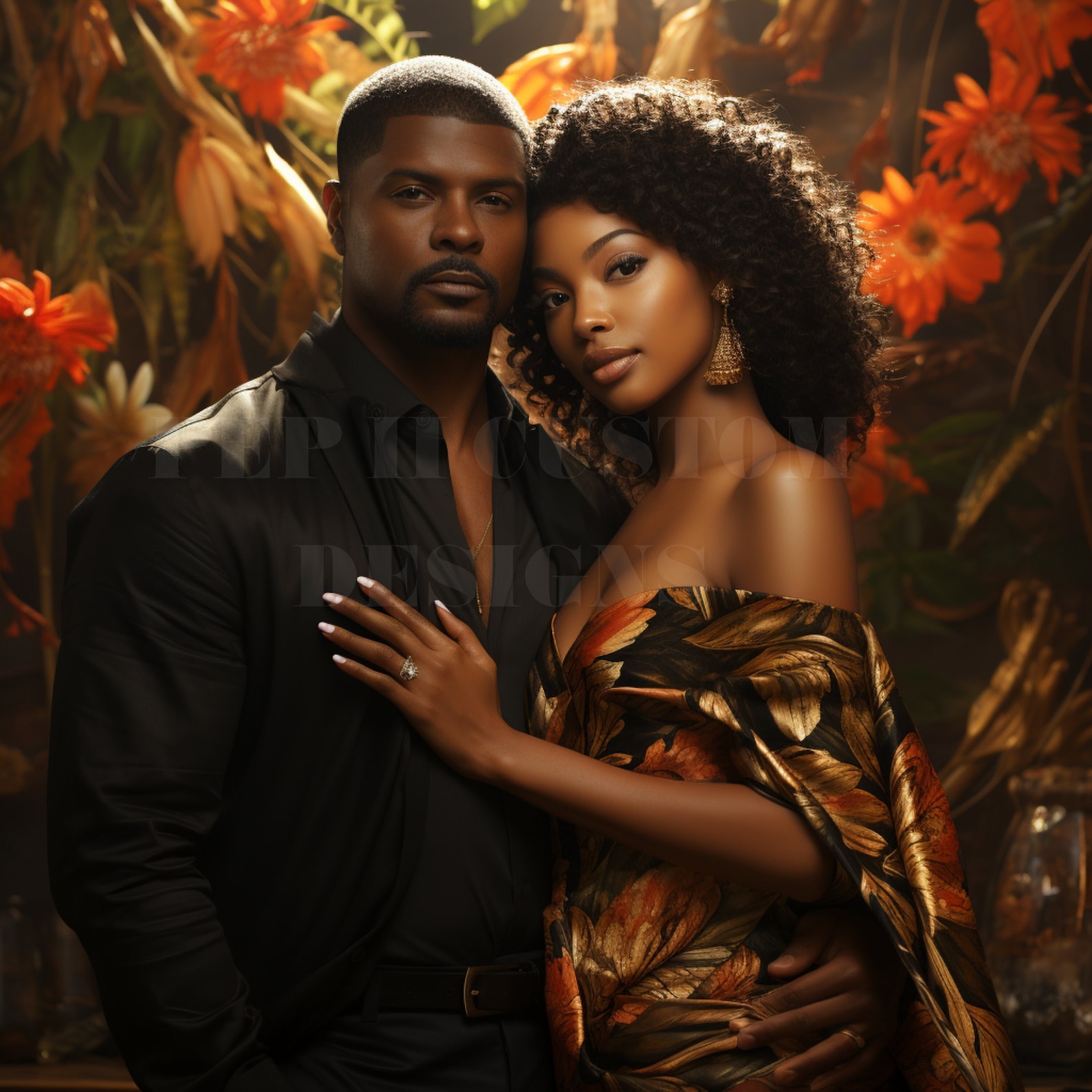 Digital Download African American Couple Wall Art Print - Etsy