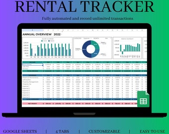 Short Term Rental Spreadsheet Airbnb Tracker Property - Etsy