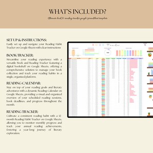Digital Book Tracker: Reading Journal & Library (google Sheets Template ...