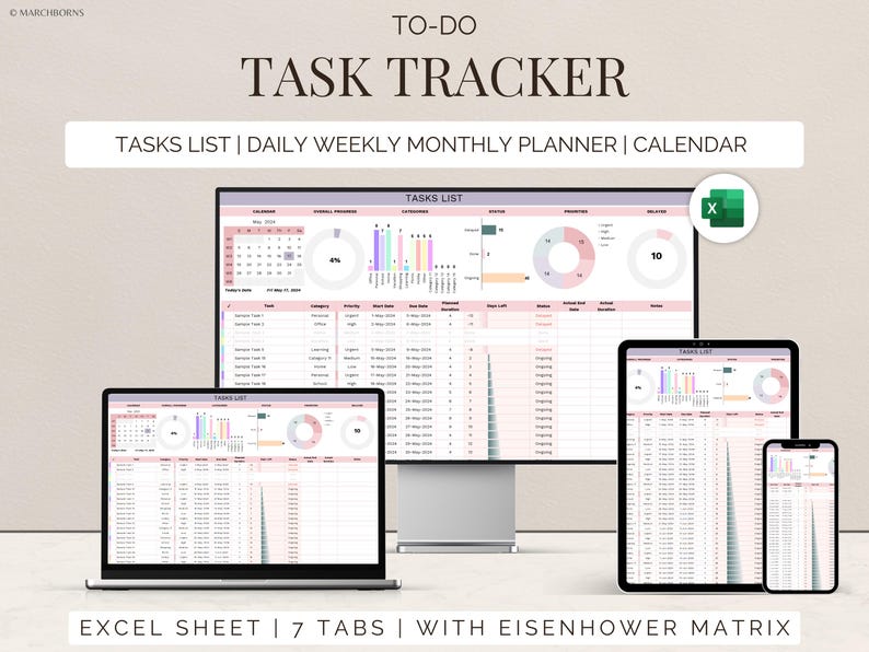 To-do List Task Tracker Daily Schedule Checklist Urgent Important ...
