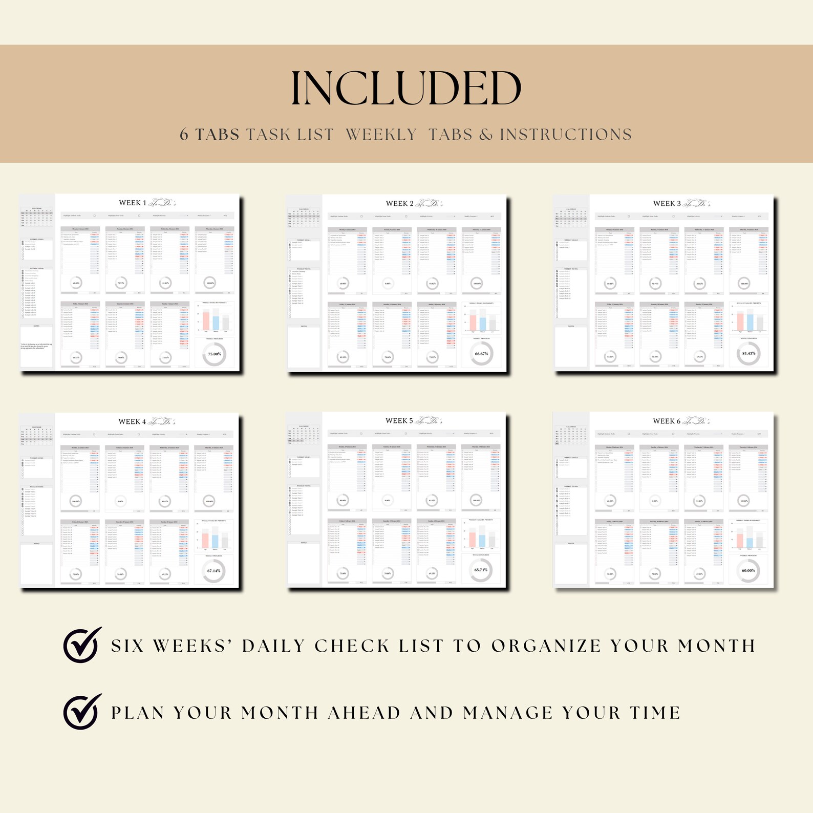 Digital Checklist Template Excel Spreadsheet to Do List Template ...