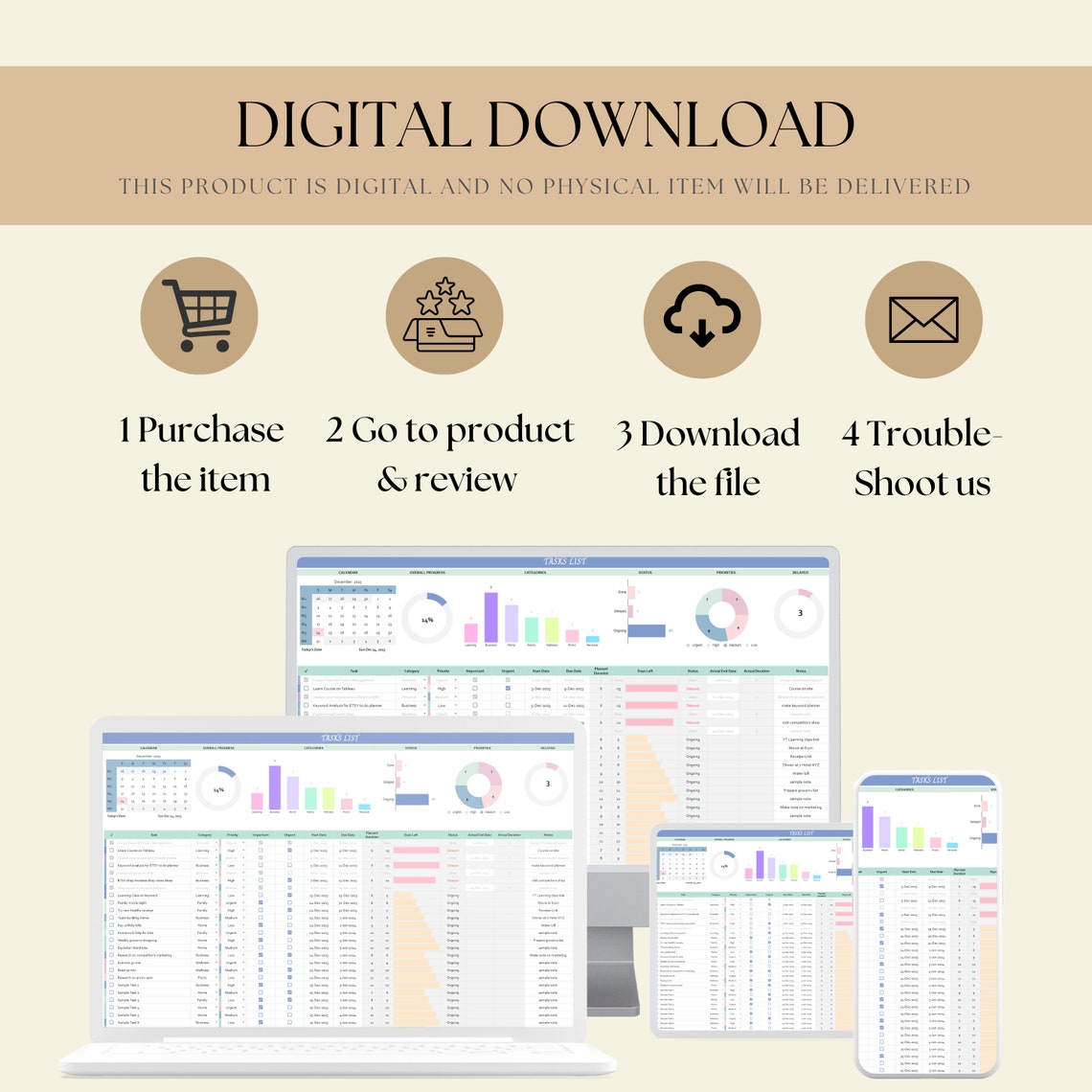Task to Do List Tracker Google Sheet Task Planner Decision Matrix Task ...