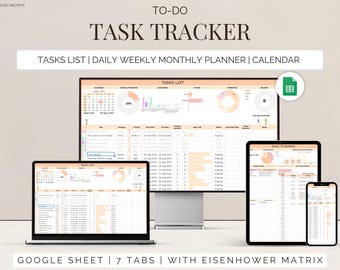 To Do List Task Priority Matrix Daily Weekly Monthly Planner Google ...