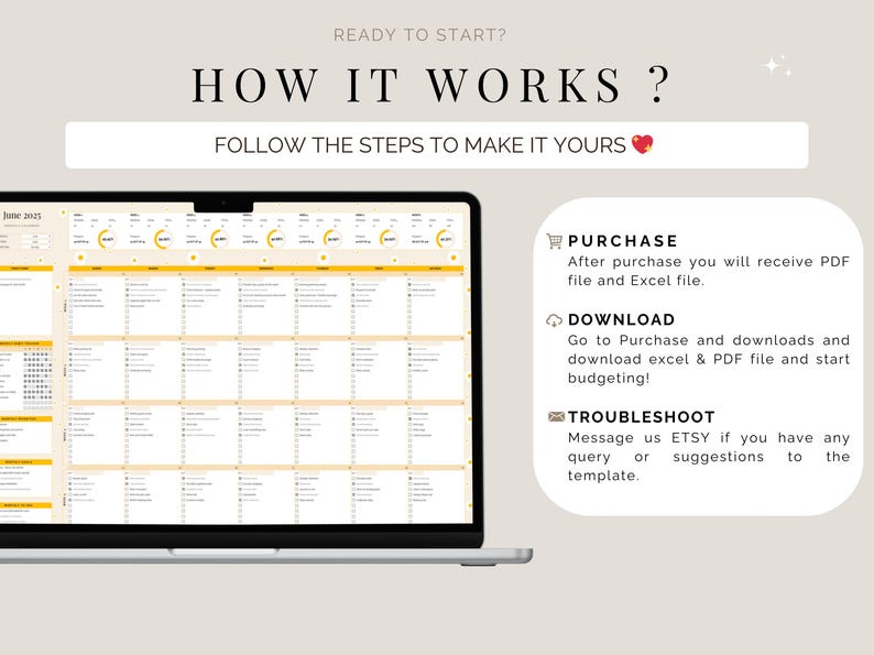 2026 Digital Calendar Template Google Sheets Planner Excel Spreadsheet ...