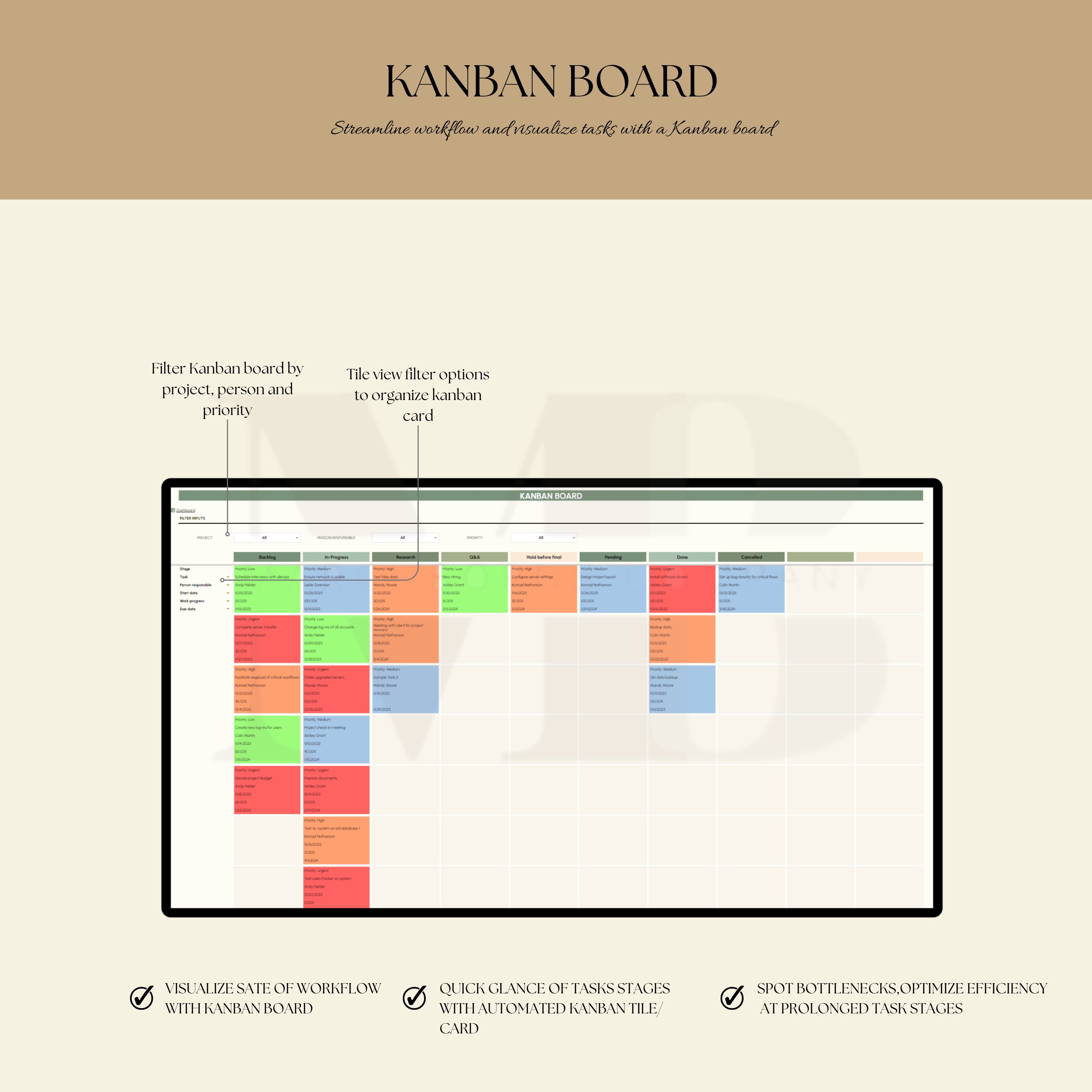 Multi Project Planner Management Dashboard Excel Spreadsheet Template ...