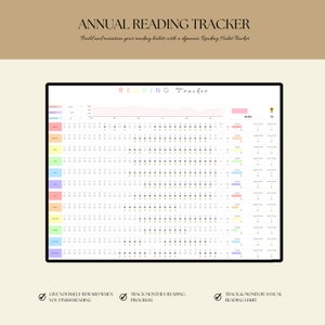 Digital Book Tracker: Reading Journal & Library (google Sheets Template ...