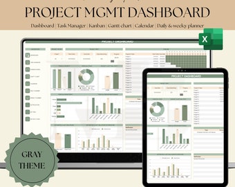 Multi Phase Project Planner Management Dashboard Excel Template Task ...
