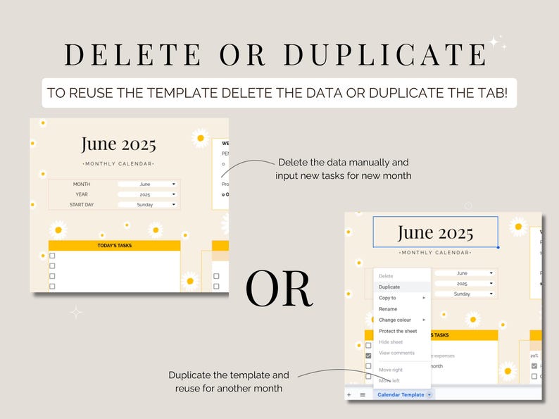 2026 Digital Calendar Template Google Sheets Planner Excel Spreadsheet ...