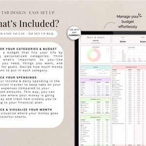 Excel Monthly Budget Planner Google Sheets Template Income & Expense ...