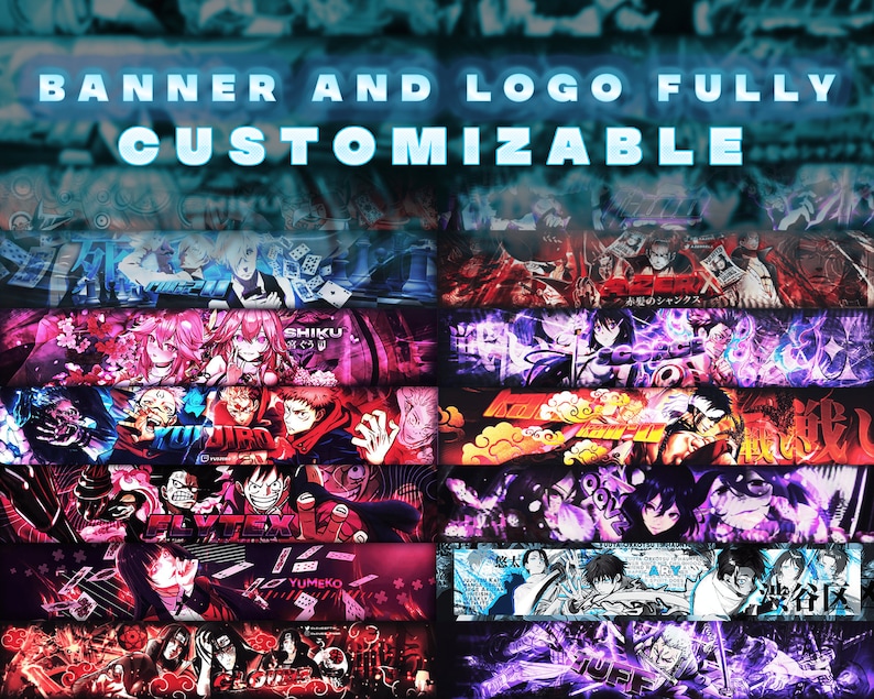 I Will Design a Custom Anime Youtube Banner for You - Etsy