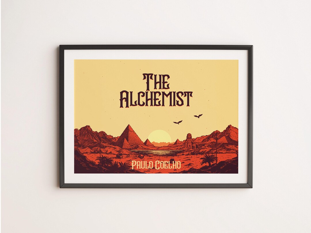 The Alchemist Poster | Book Cover | Colorful Art Print | Book Print ...