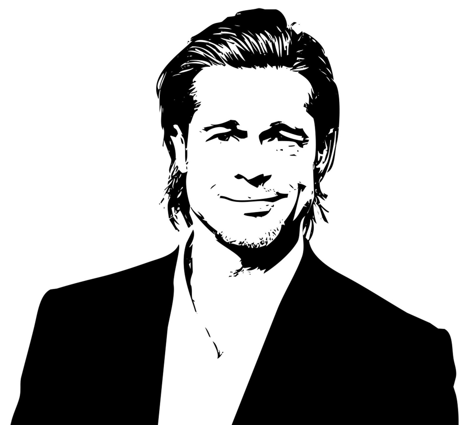 Brad Pitt SVG PNG for Cricut, Silhouette for Cutting Machine - Etsy