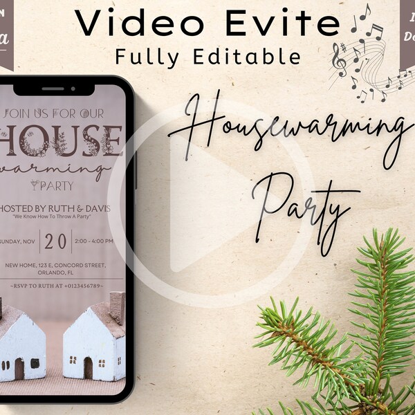 Animated Housewarming Invitation - Etsy