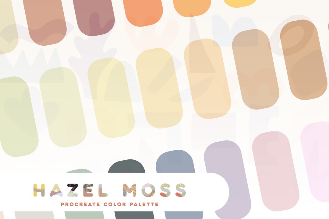 Hazel Moss | Procreate Color Palette | INSTANT DOWNLOAD | Woodland ...
