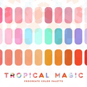 Tropical Magic | Hex COLOR Chart | Color Schemes | PROCREATE SWATCH ...