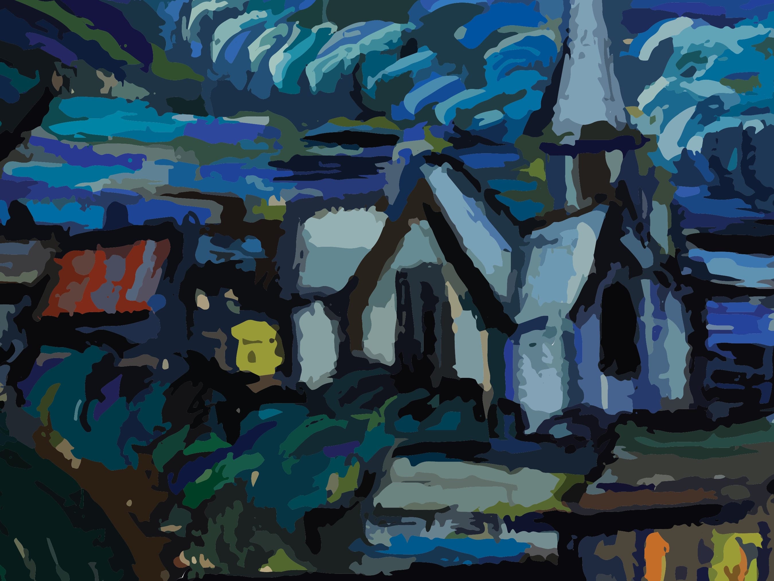 Starry Night SVG Digital Vector Download 40MB - Etsy