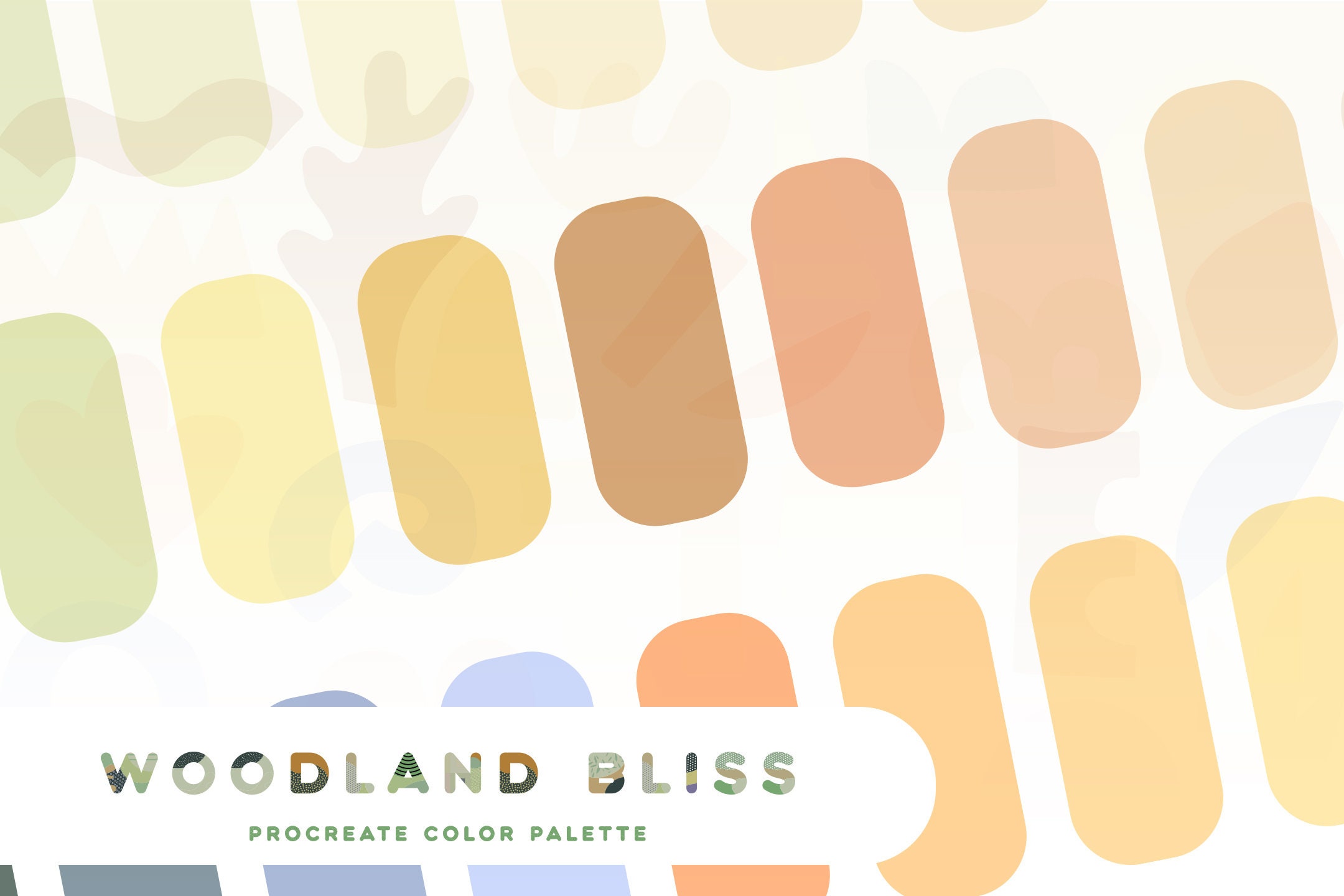Woodland Bliss Procreate Swatch Color Palette Etsy