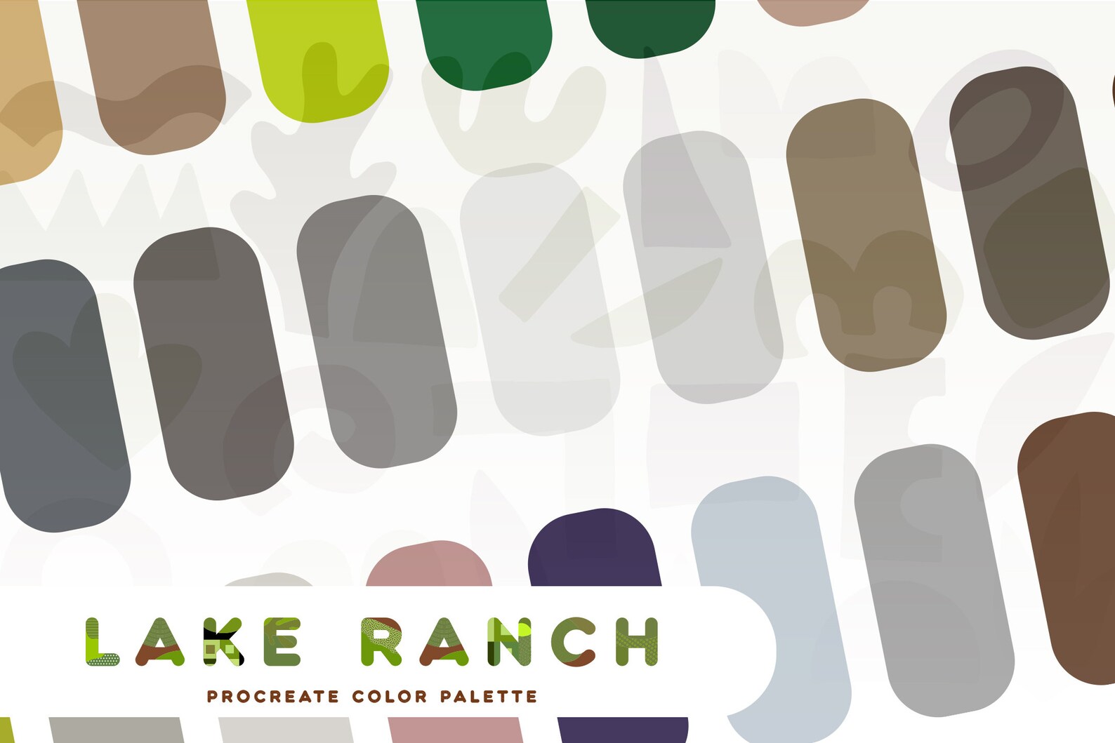Lake Ranch | Procreate Color Palette | INSTANT DOWNLOAD | Forest Color ...