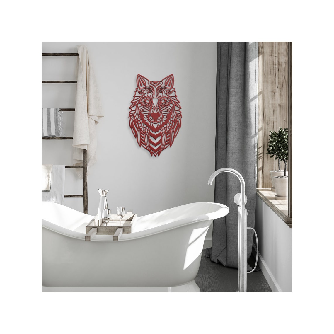 Wolf Metal Wall Art, Wolf Wall Decor, Wolf Gifts, Metal Wall Decor ...