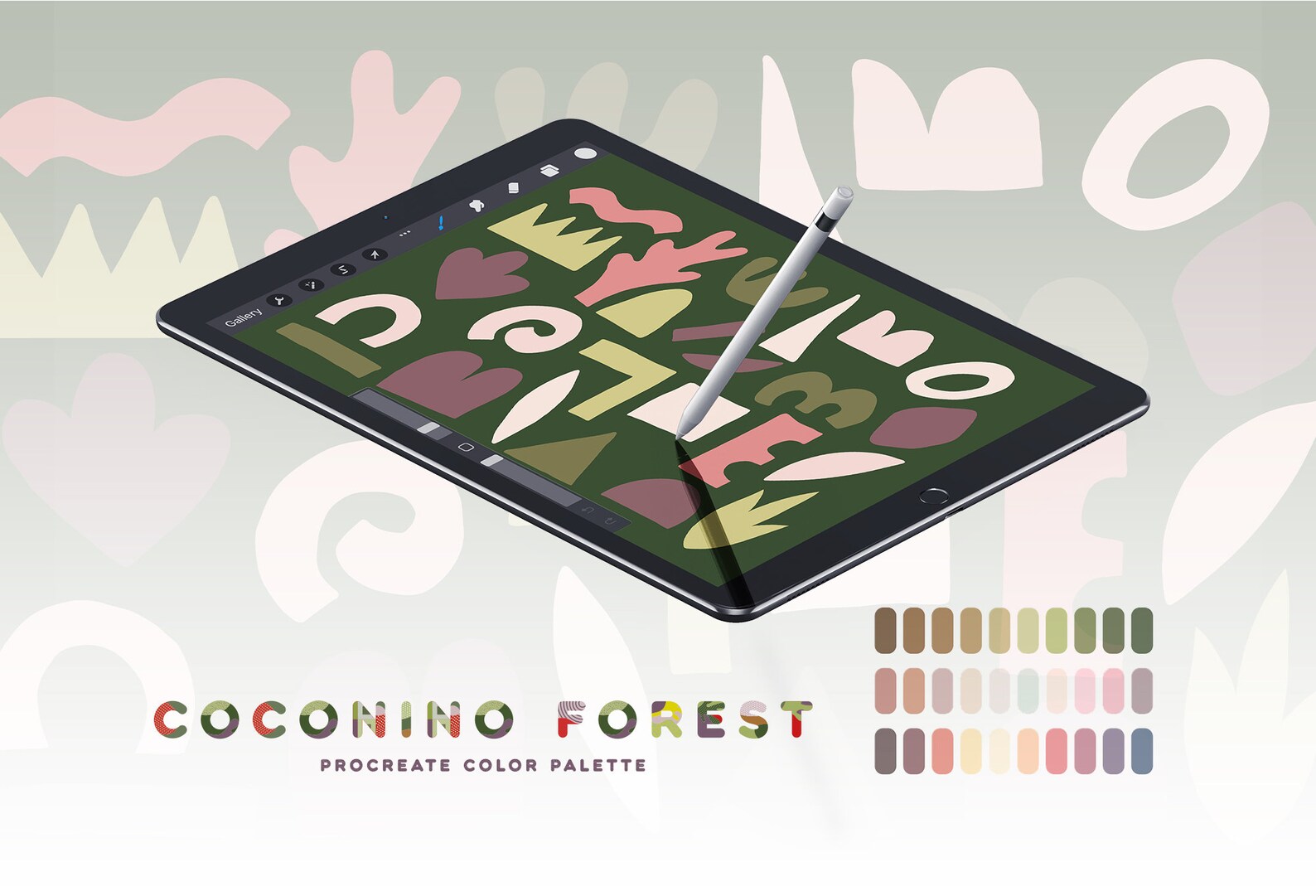 Coconino Forest | Procreate Color Palette | INSTANT DOWNLOAD | Forest ...