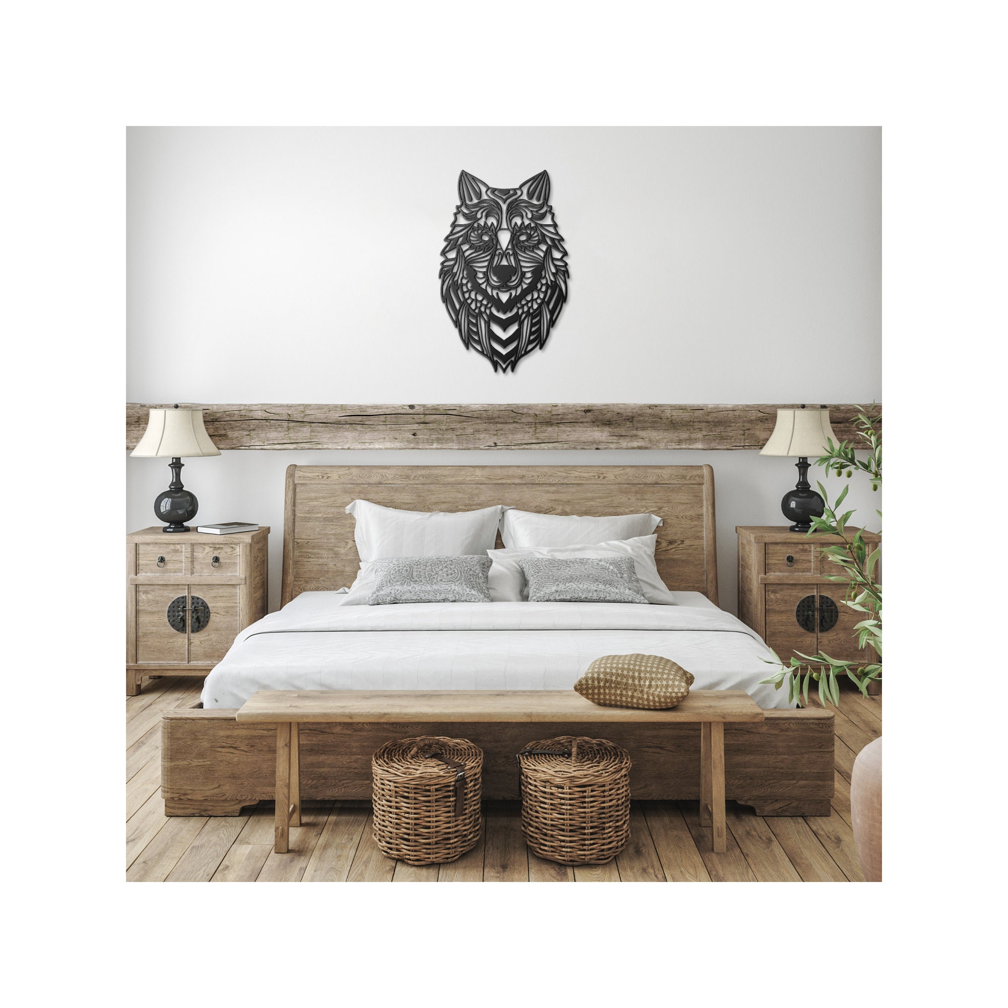 Wolf Metal Wall Art, Wolf Wall Decor, Wolf Gifts, Metal Wall Decor ...