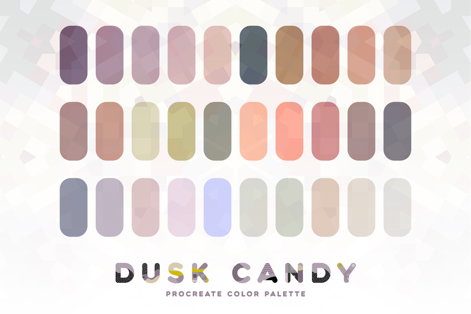 Dusk Candy | Procreate Color Palette | INSTANT DOWNLOAD | Procreate ...