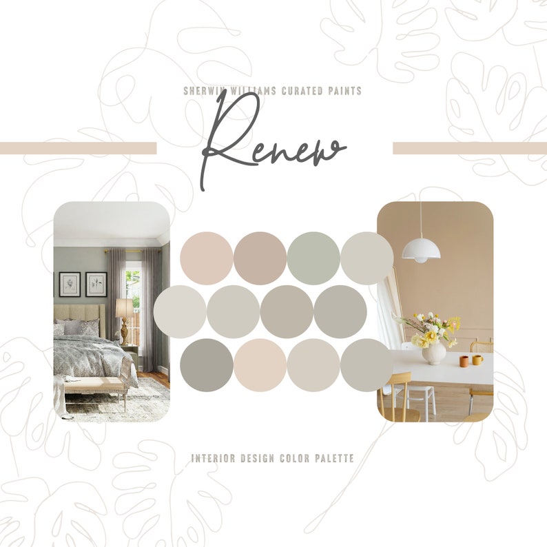 Renew Interior Design | Paint Color Palette | Mood Board | Modern Home ...