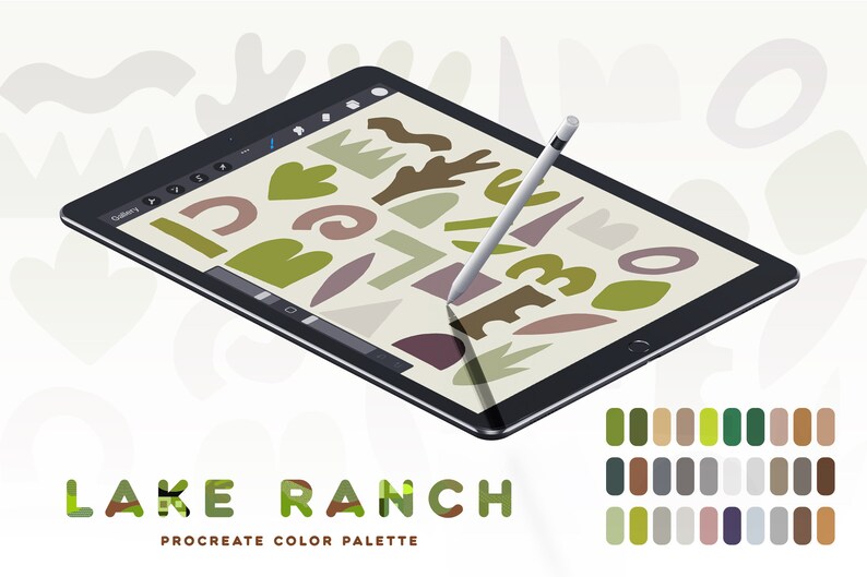 Lake Ranch Procreate Color Palette INSTANT DOWNLOAD | Etsy