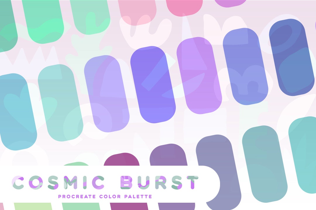 Cosmic Burst | Procreate Color Palette | INSTANT DOWNLOAD | Hex Color ...