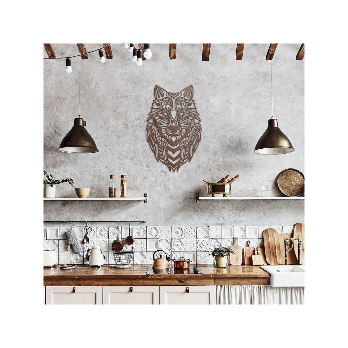 Wolf Metal Wall Art, Wolf Wall Decor, Wolf Gifts, Metal Wall Decor ...