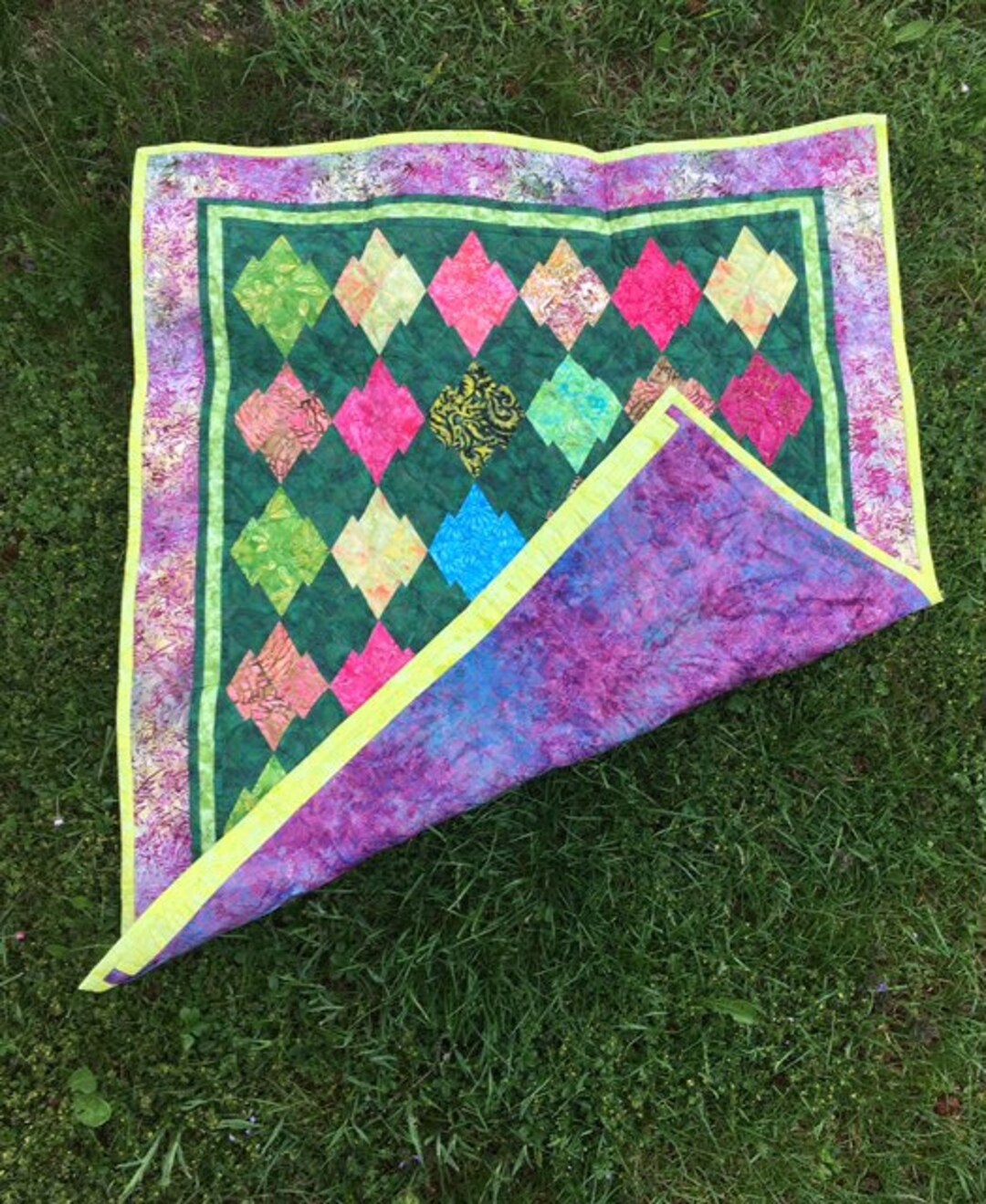 Quilt, Patchwork, Batik, Puzzle, Rainbow, Clear - Etsy