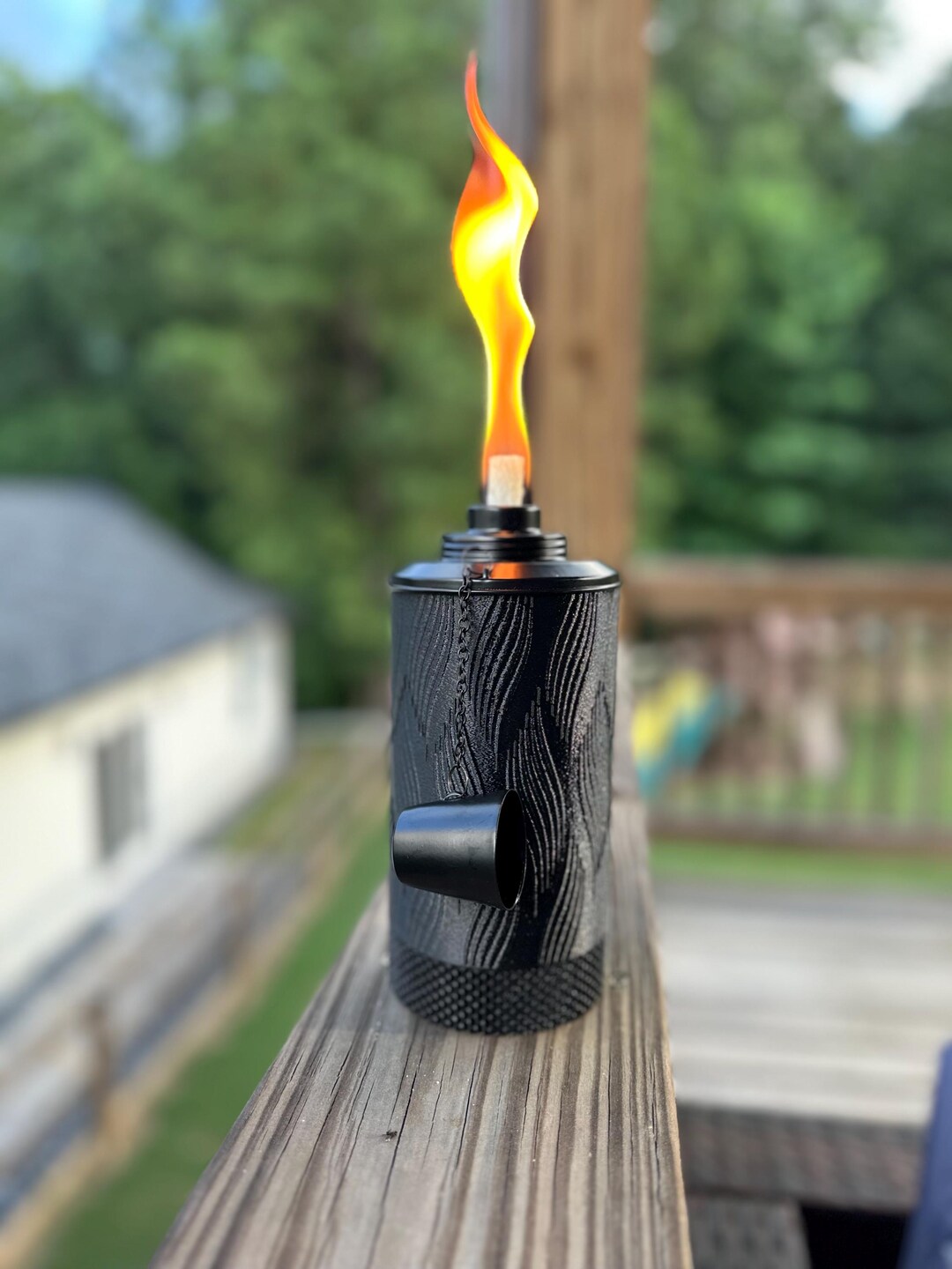 Tabletop Outdoor Tiki Torch Easy Pour/mainstays 12 Oz Fuel Canister ...
