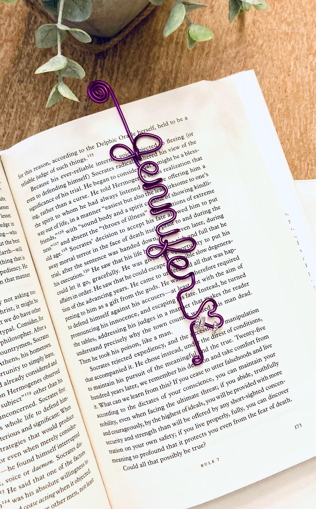 Personalized Wire Bookmark Custom Metal Bookmark for Book Lovers Unique ...