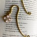 Handmade Rustic Metal Bookmark With Floral, Opal, Pearl, Cameo Charms ...