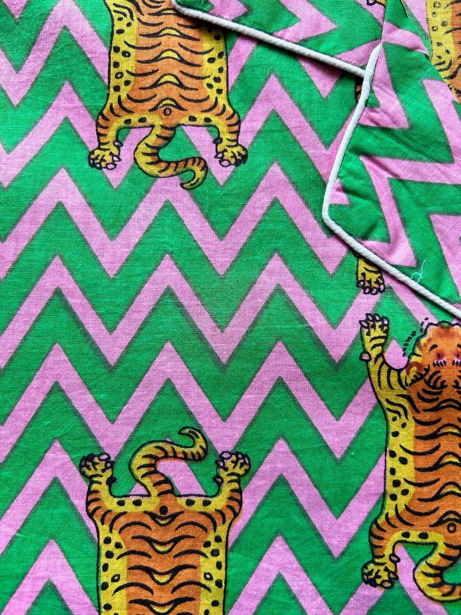 Womens Pure Cotton Pyjamas, 100% Indian Cotton Pjs, Bright Colourful ...