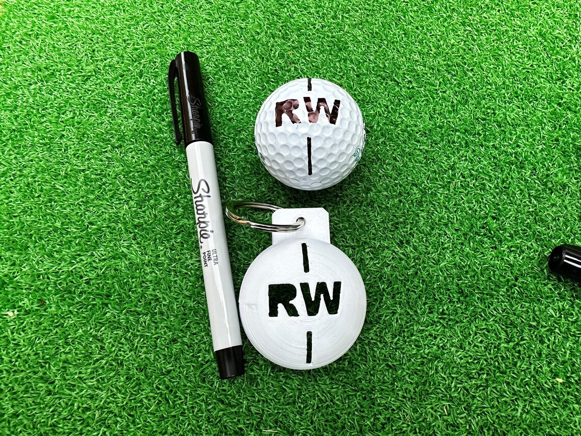 Personalised Golf Ball Stencil - Etsy UK